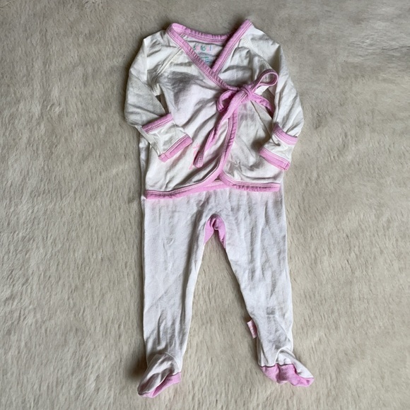 Sprout | Pajamas | Sprout Ivory Pink Bamboo Pajama Set Month | Poshmark